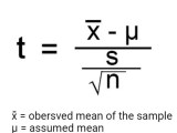 One Sample T Test Formula One Sample T Test Data Analyze