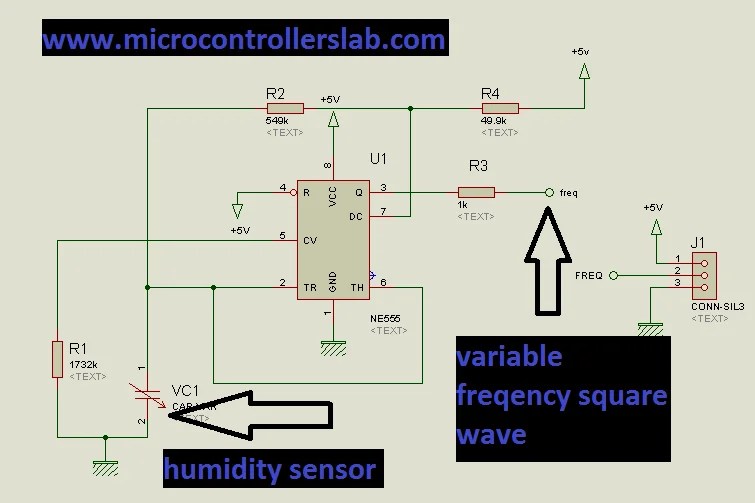 Moisture Sensor Circuit Diagram