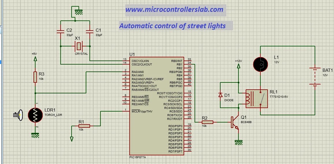 Circuit Diagram Of Automatic Lighting System
