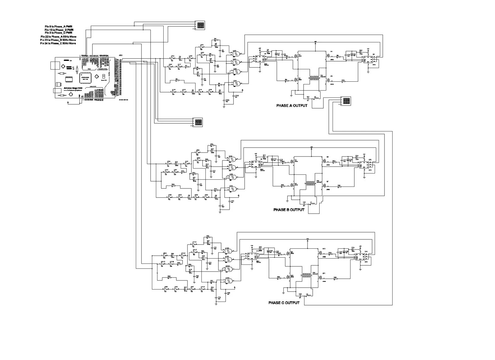 Simple 3 Phase Inverter Circuit Diagram - Circuit Diagram