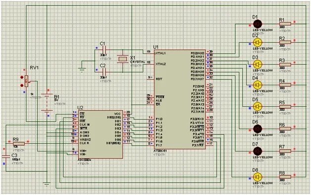 INTERFACING ADC 0804 with 8051 MICROCONTROLLER | Microcontrollers Lab