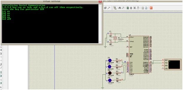 serial communication 8051 microcontroller using keil