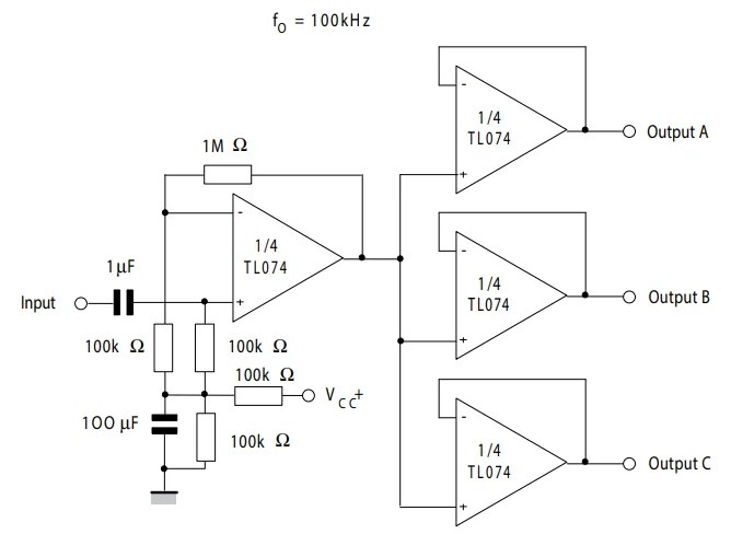 TL074 Op-Amp Pinout, Examples, Applications, Equivalents and Datasheet