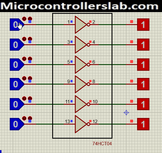 74HCT04 Hex Inverter Pinout, Datasheet, Examples, Applications