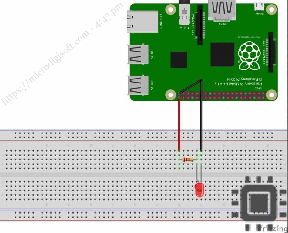 Blinking Led Using Node Red On Raspberry Pi Microdigisoft