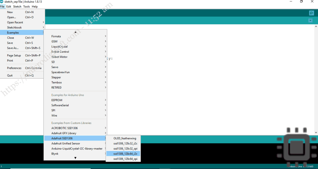 SSD1306 OLED Display with ESP32 using Arduino IDE | microdigisoft.com
