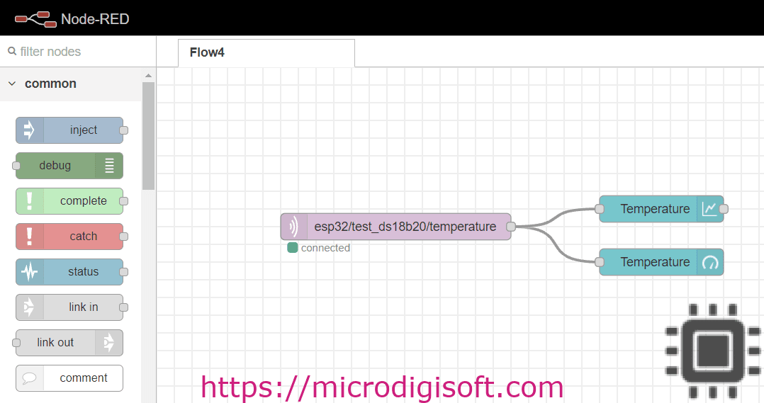 MicroPython: ESP32 ESP8266 MQTT Publish Subscribe DS18B20 Readings | microdigisoft.com