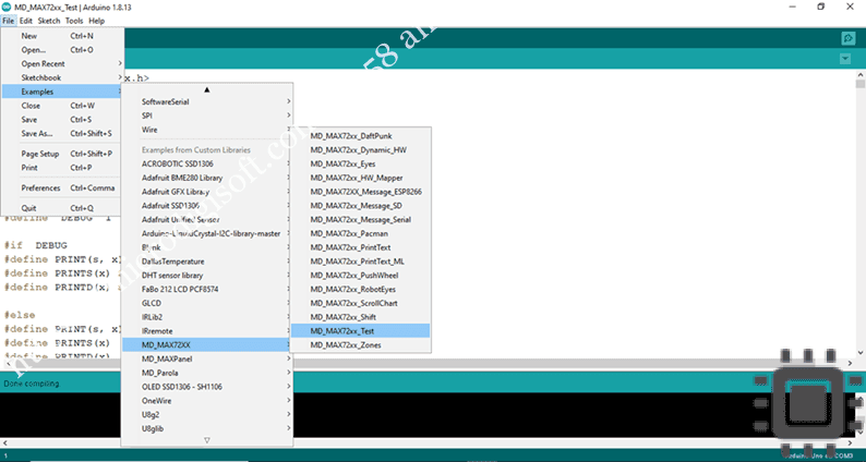 Interfacing 8×8 LED Matrix MAX7219 using in Proteus