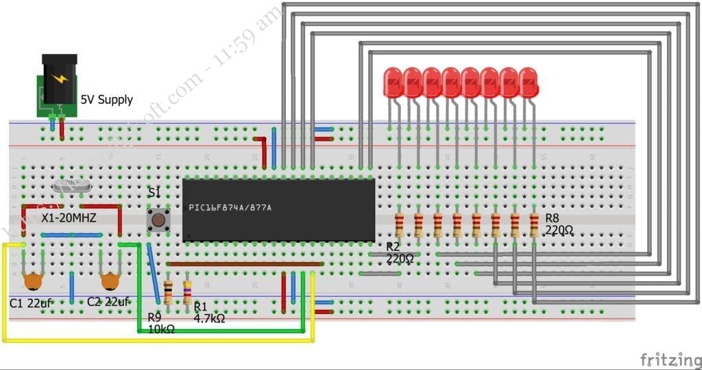 Pic16f877a Timers In Pic Microcontroller