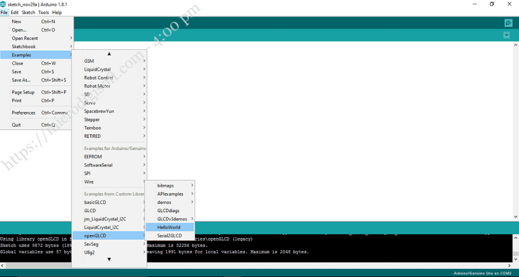 Interfacing 128×64 Graphical LCD with Arduino | microdigisoft.com