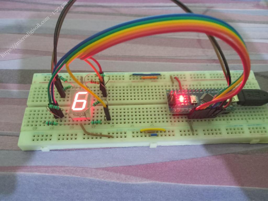 Interfacing 7-Segment Display with Arduino Nano | microdigisoft.com