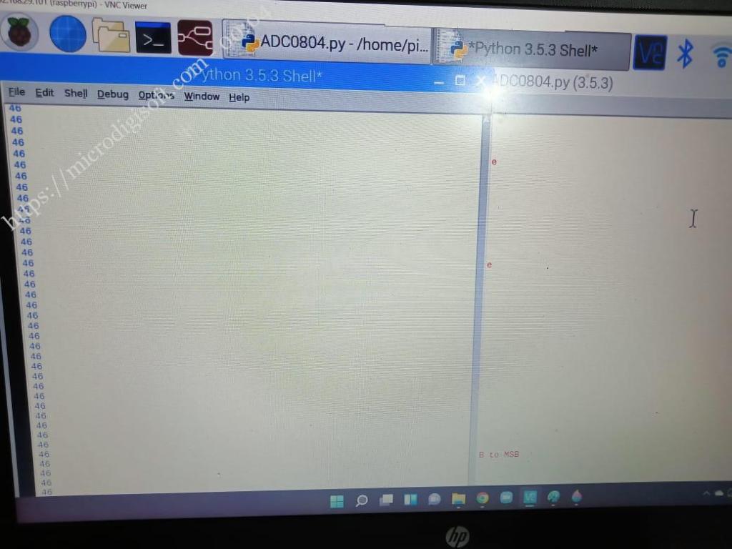 ADC with Raspberry Pi using ADC0804 - microdigisoft.com