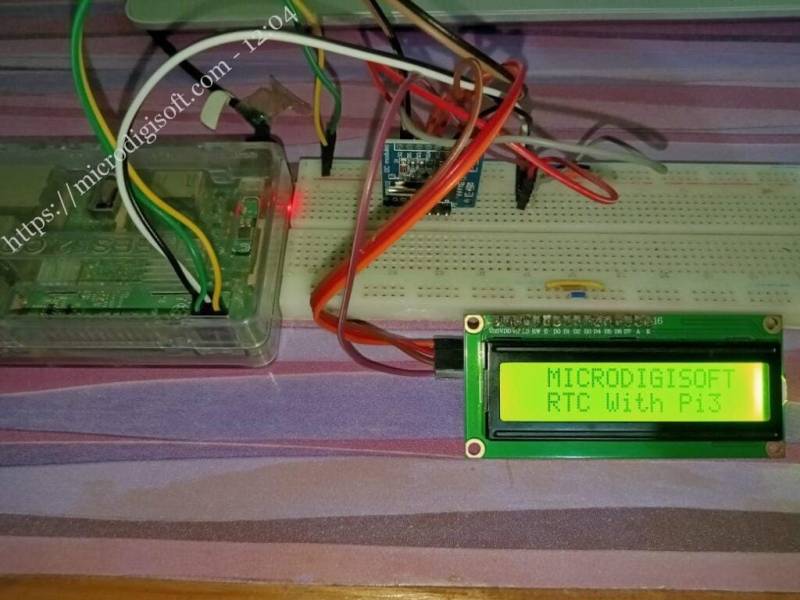 Interfacing RTC DS1307 Module with Raspberry Pi Using Python | microdigisoft.com