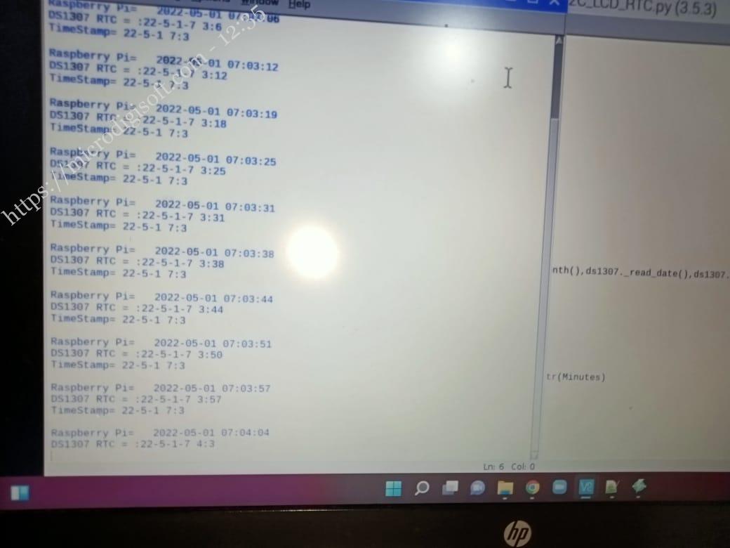 Interfacing RTC DS1307 Module with Raspberry Pi Using Python | microdigisoft.com