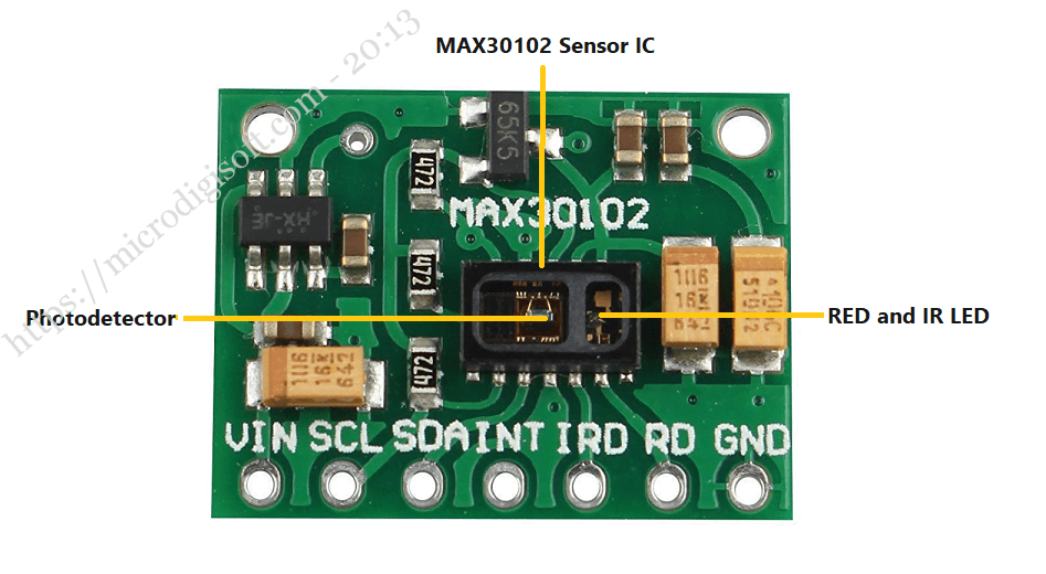 MAX30102 Pulse Oximeter and Heart Rate Sensor | microdigisoft.com