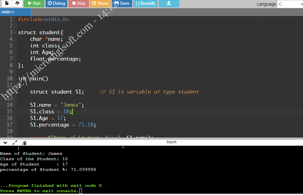 Structures, Unions, and Typedefs in Embedded C | microdigisoft.com