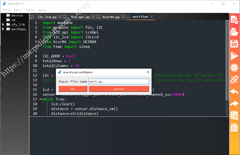 MicroPython: HC-SR04 Ultrasonic Sensor with ESP32-ESP8266 | microdigisoft.com