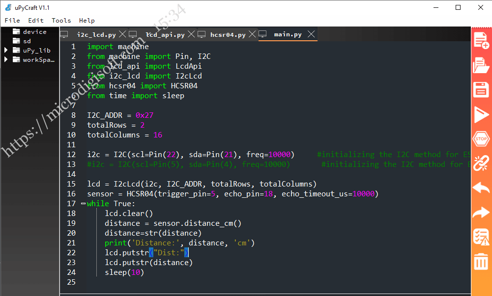 Micropython Hc Sr04 Ultrasonic Sensor With Esp32 Esp8266