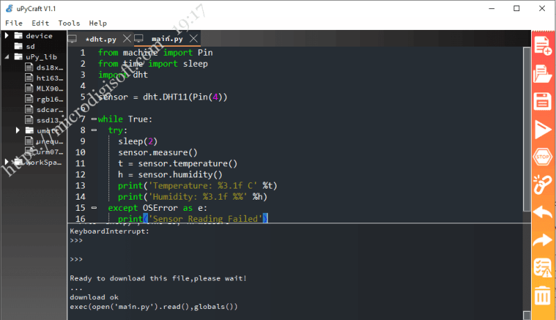 MicroPython: Interfacing DHT11/DHT22 Sensor with ESP32-ESP8266 ...