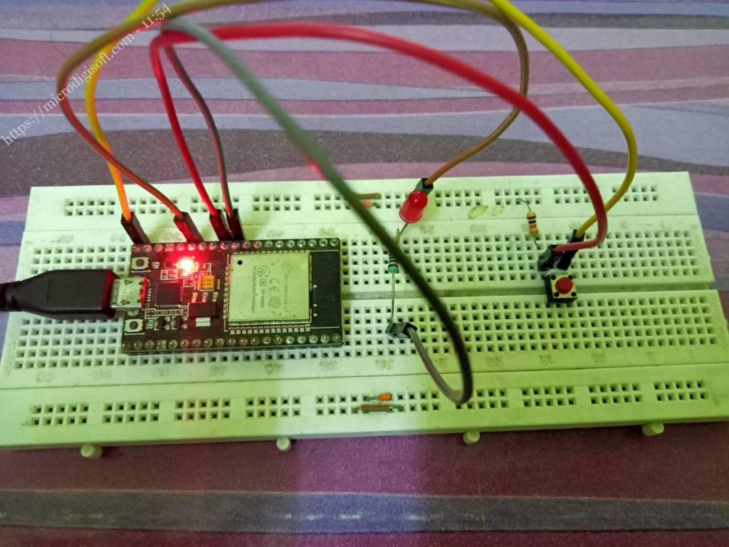 Interfacing Push Button With Esp32 Esp8266 Using Micropython