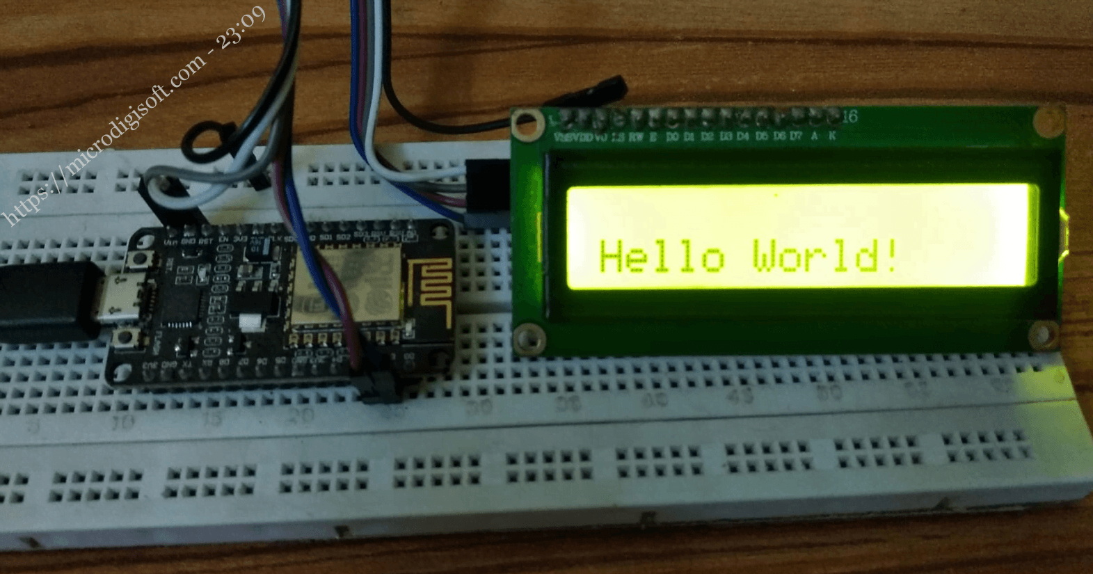 LittleFS with ESP8266 to Read, Write and Delete Data on 16X2 LCD Display | microdigisoft.com