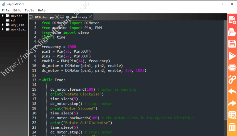 MicroPython: Control DC Motor using L298N Driver with ESP32 and ESP8266 ...