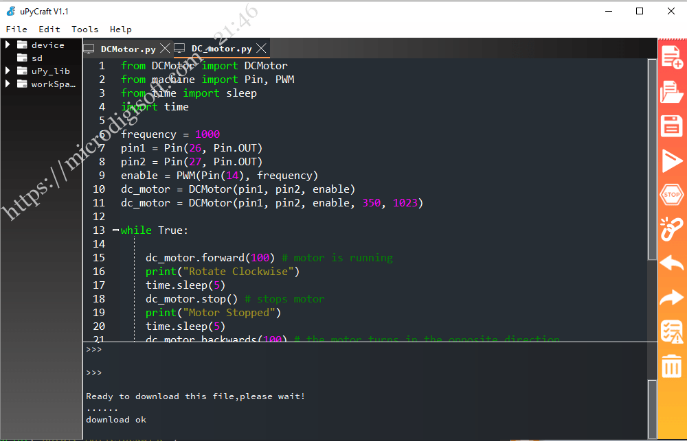 Micropython Control Dc Motor Using L298n Driver With Esp32 And Esp8266