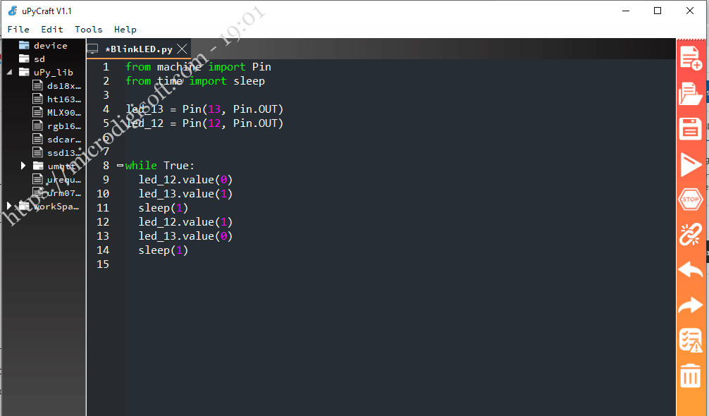 Programming Esp32 Esp8266 Gpios Using Micropython Blinking Led 7425