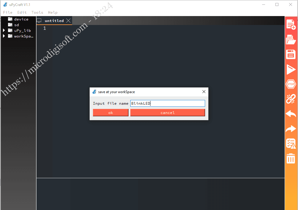 Programming ESP32-ESP8266 GPIO's using MicroPython-Blinking LED ...