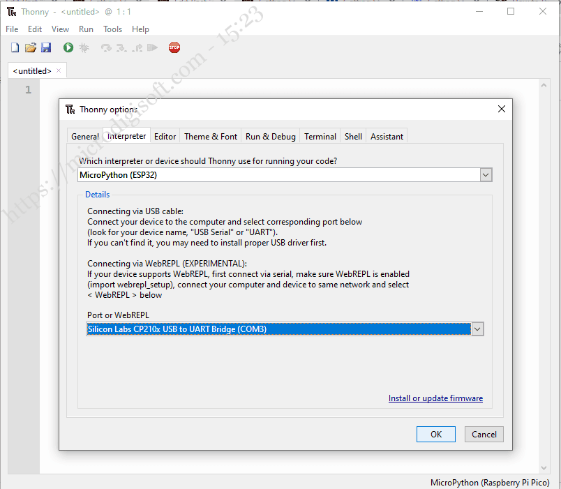 Getting Started With Thonny Micropython With Esp32 Esp8266