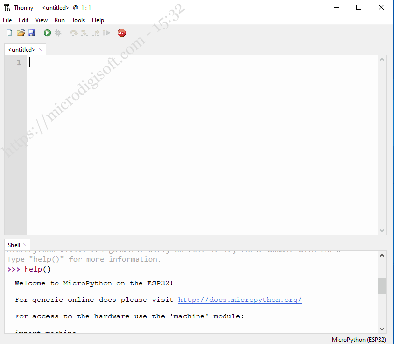 Getting Started with Thonny MicroPython With ESP32-ESP8266 | microdigisoft.com