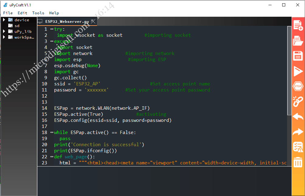 Micropython Esp32esp8266 Access Point Web Server