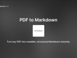 Pdf To Markdown Is Now On Microlaunch