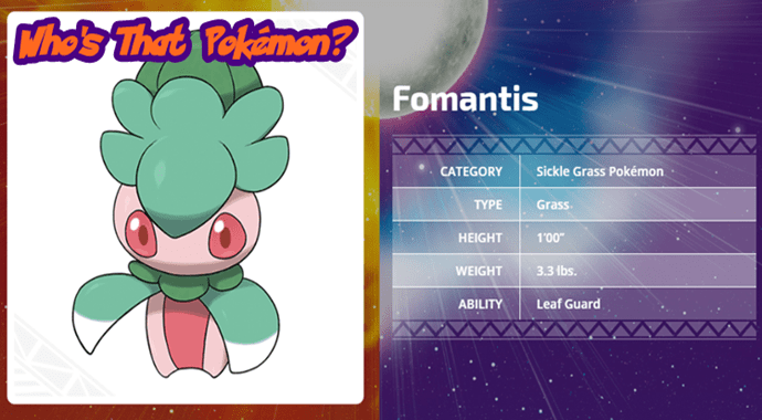 Who's That Pokémon? It's Fomantis! - Miketendo64 :Miketendo64