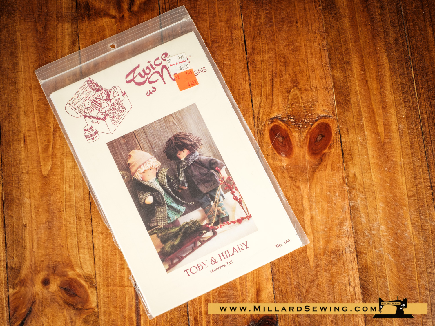 Twice As Nice Designs (Pattern) Toby & Hilary – Millard Sewing Center