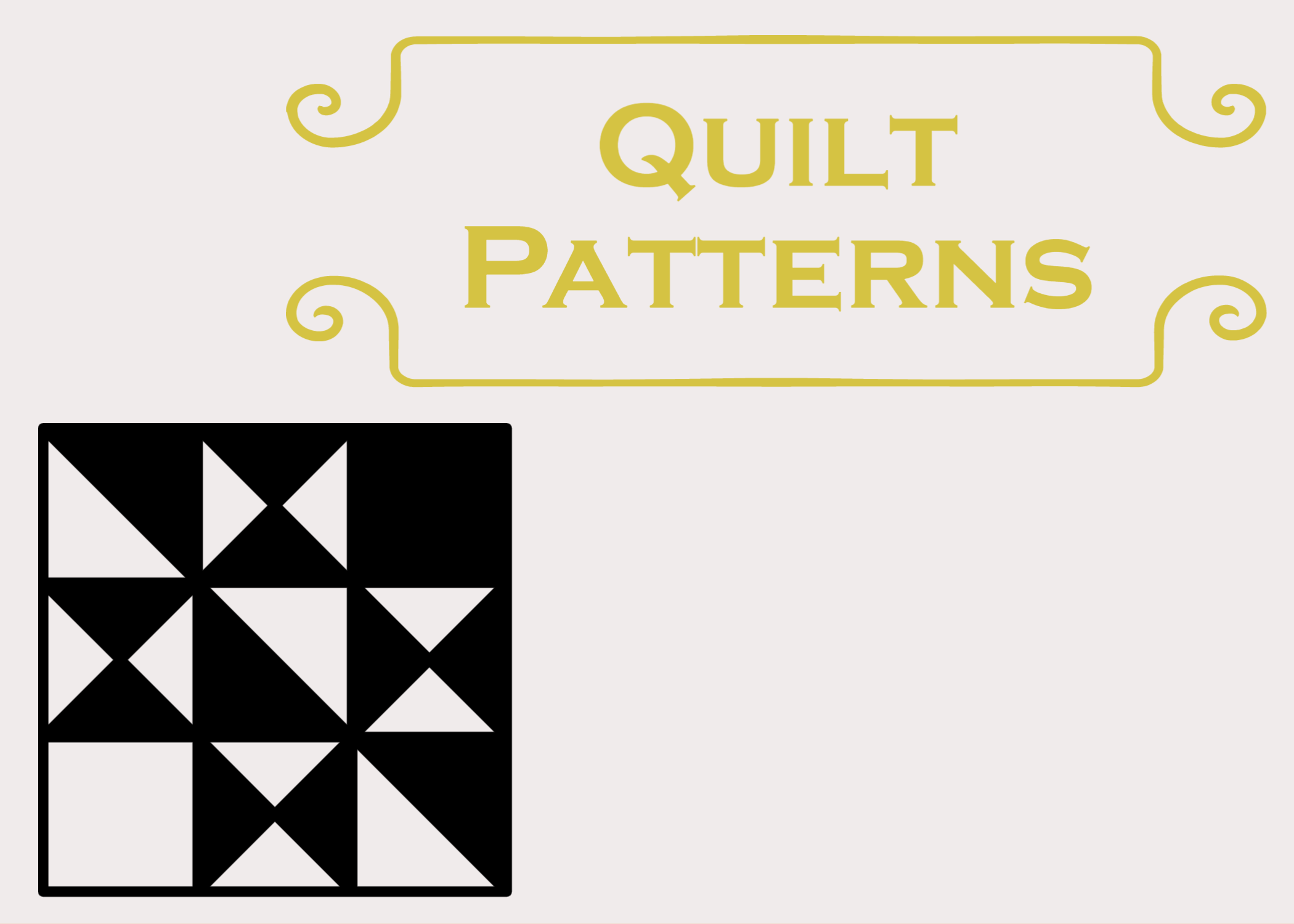 Quilt patterns icon – Millard Sewing Center