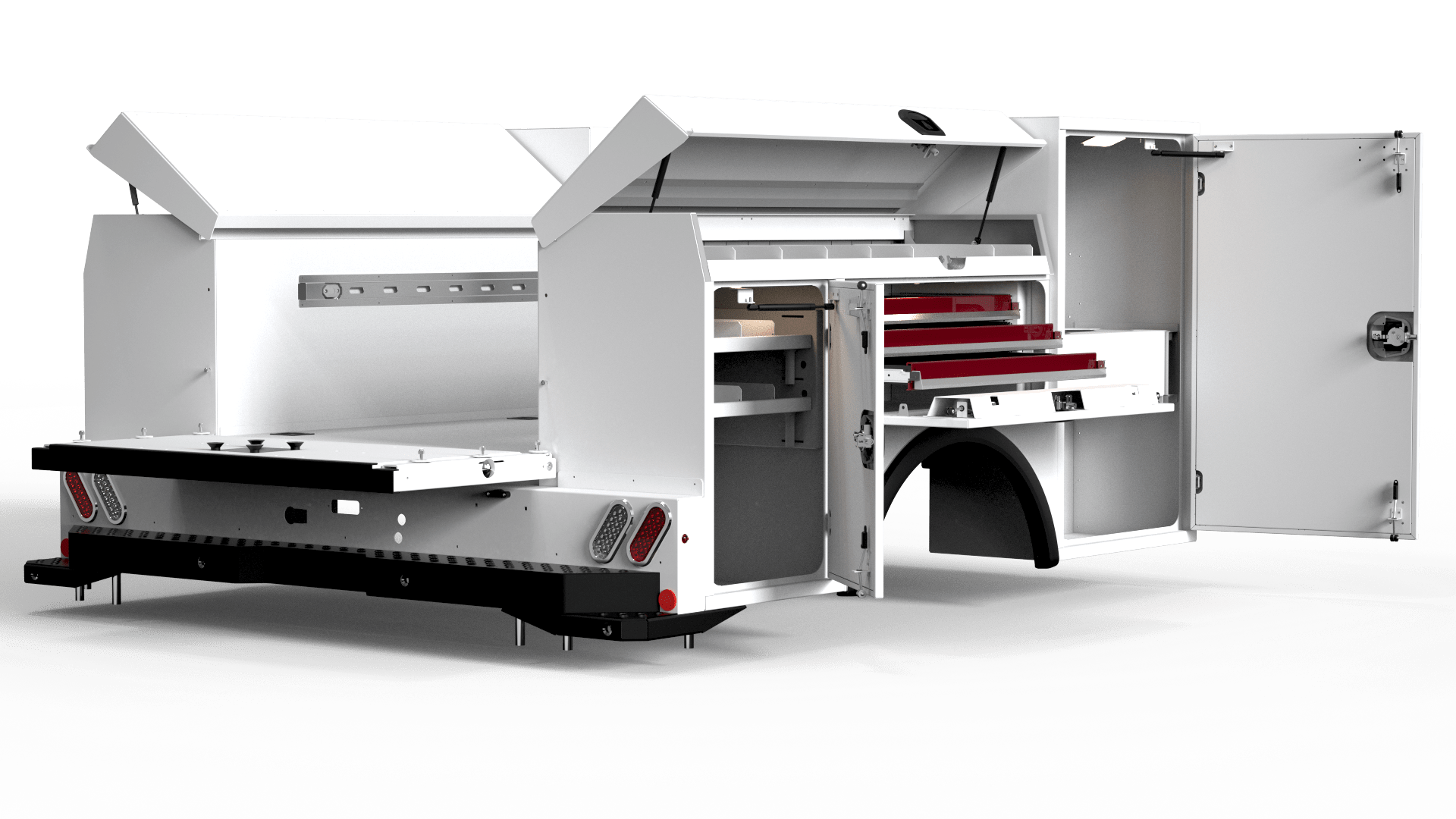 8-Foot Aluminum DRW Truck Body - Milron Aluminum Truck Bodies