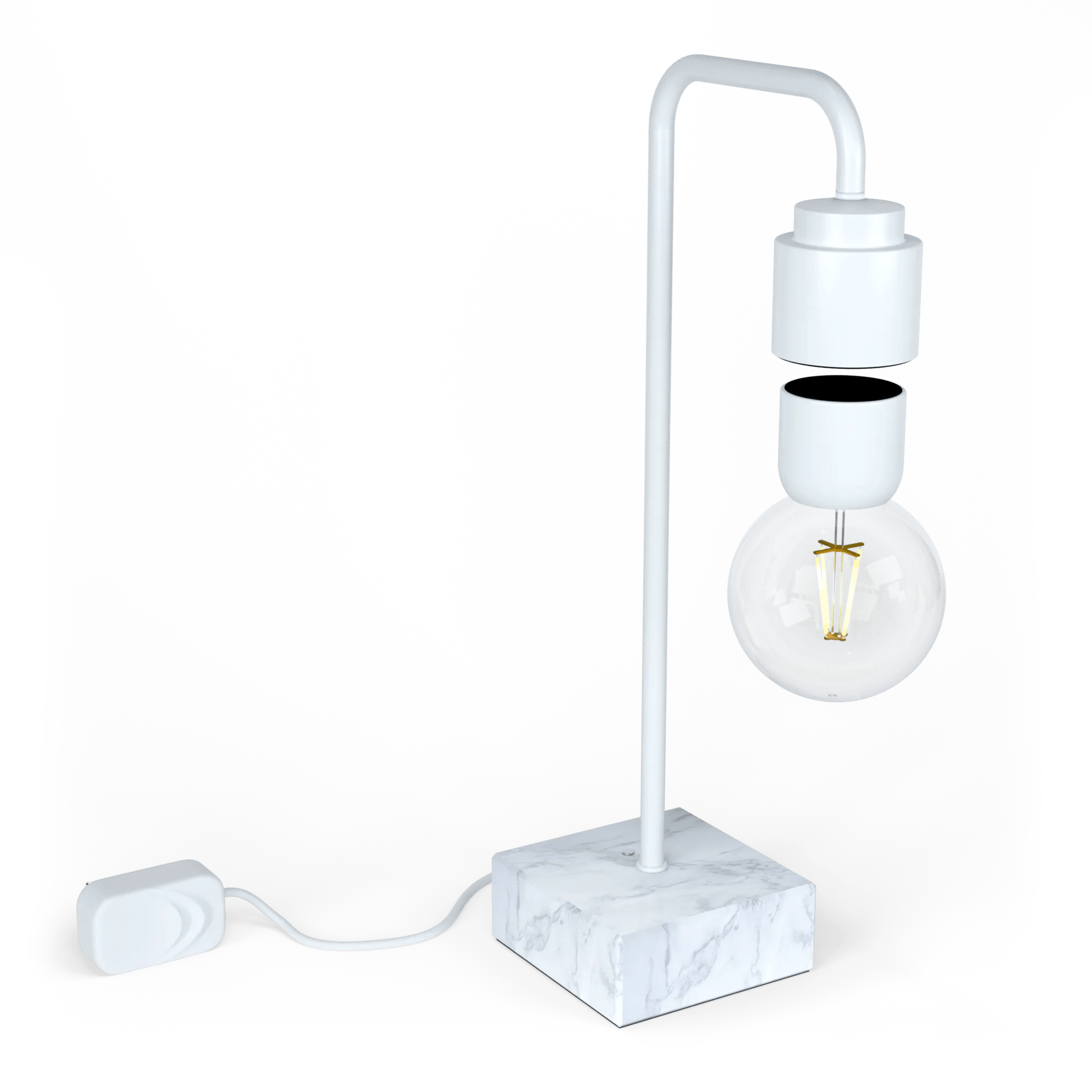Levia - Total White Carrara Levitating Marble Lamp | Best Levitating Lamp