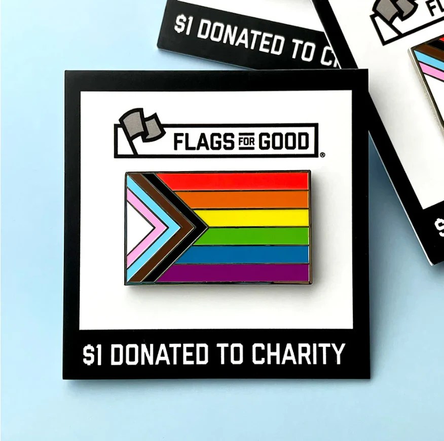 Pride Flag Enamel Pin Mineral Springs Soap