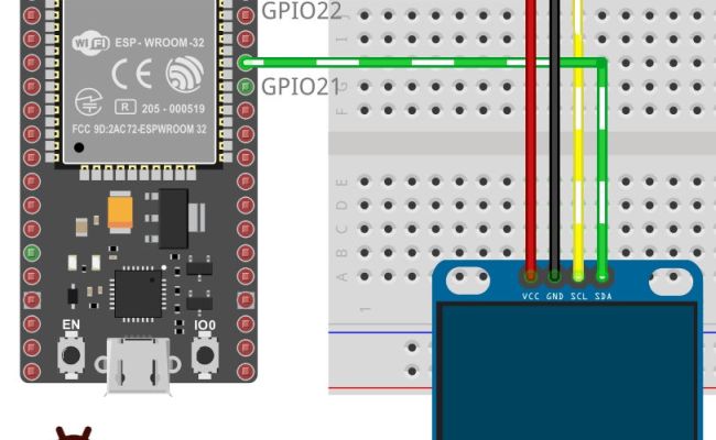 Arduino Er I2c Ssd1306 Oled Esp32 Esp32 Devkitc V4 Using Lib Displa Nbkomputer