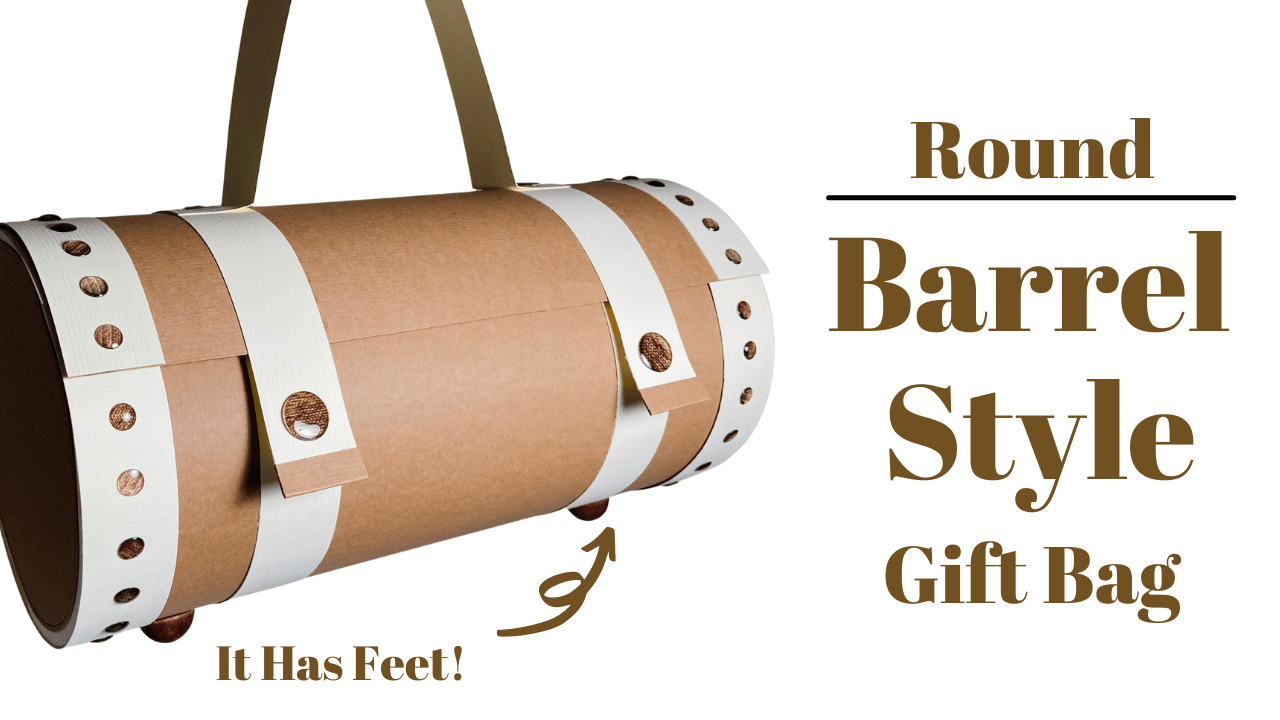 Round Barrel Style Gift Bag – MIXED UP CRAFT