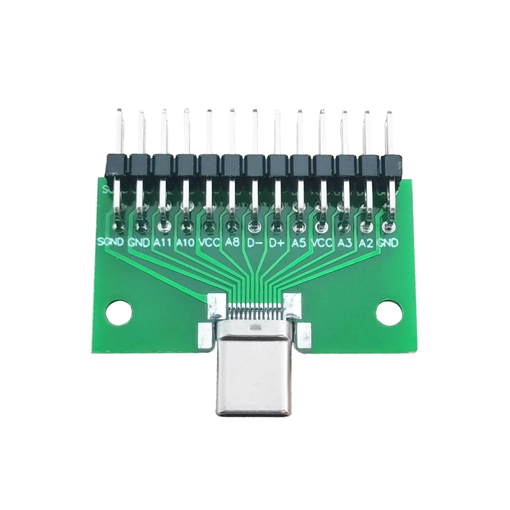 USB C Male Breakout Board Type-C PCB Plate • MKTechnic