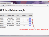 How To Update Row In Jsf Datatable Mkyong