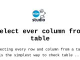 Select Every Column From Table Using Python