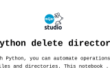 Python Delete Directory