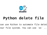 Python Delete File