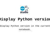 Display Python Version