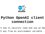 Create Openai Api Client Connection Using Python
