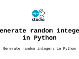 Generate Random Integer In Python