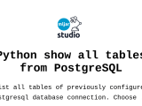 Python Show All Tables From Postgresql